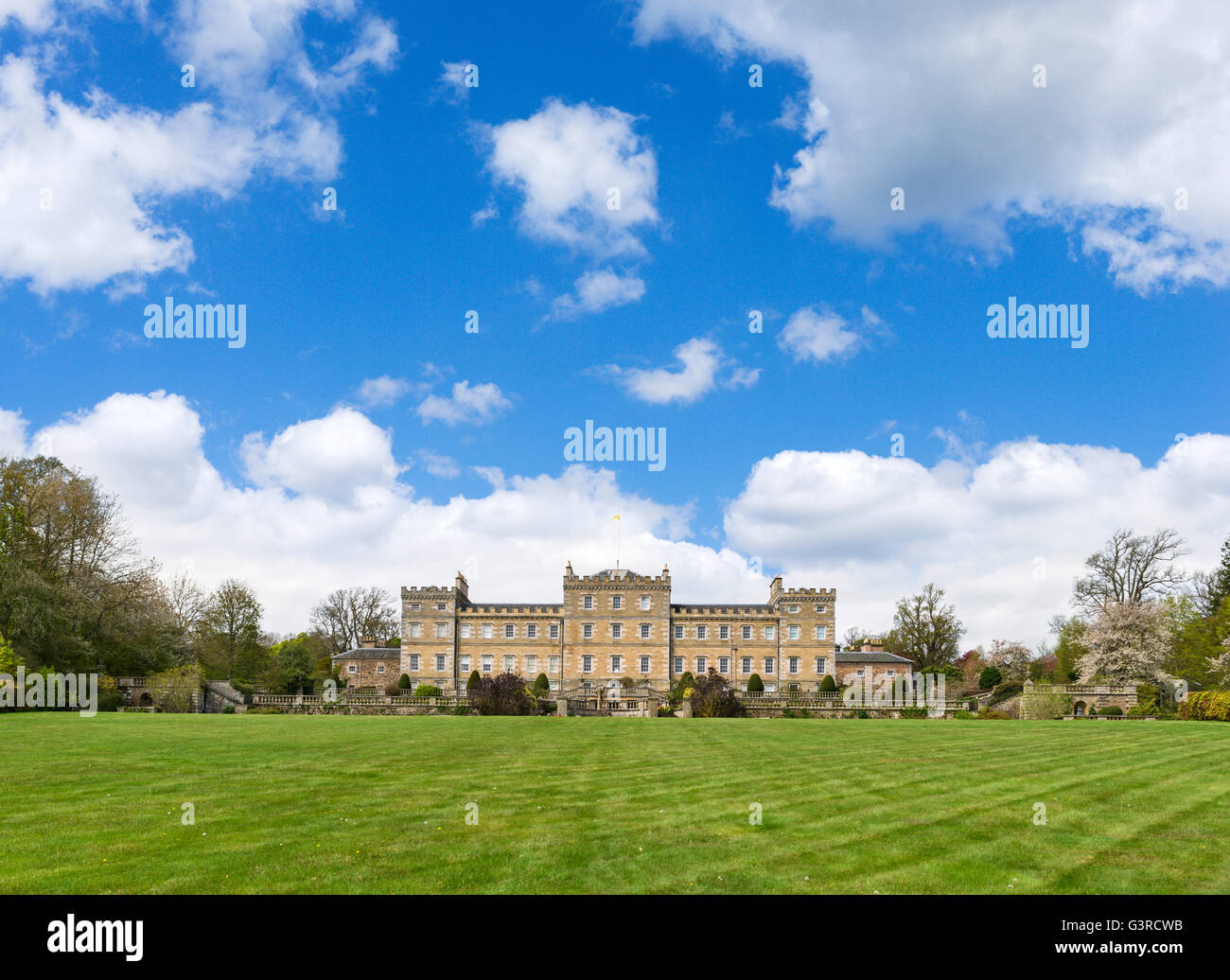 The rear of Mellerstain House, Gordon, Scottish Borders, Scotland, UK ...