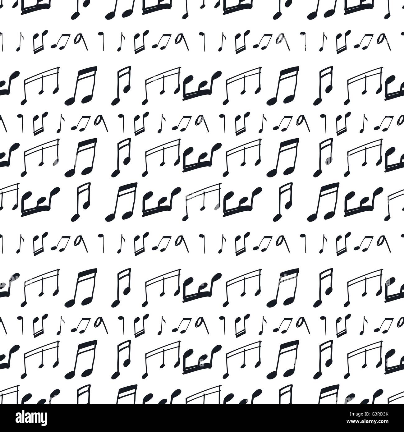 Seamless pattern with music notes Stock Vector Image & Art - Alamy