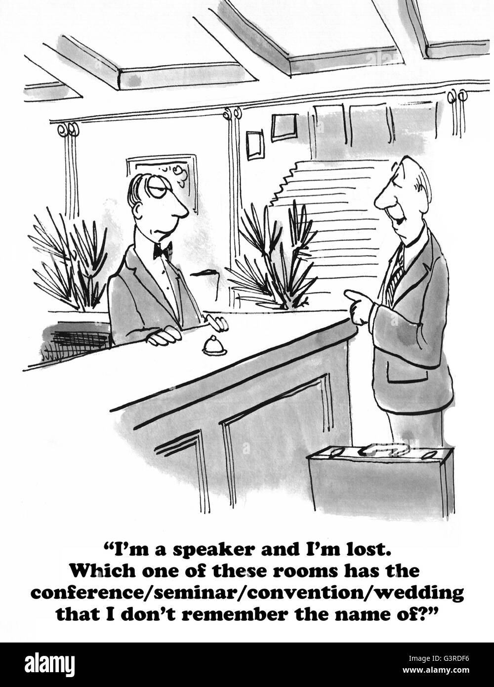 Confused cartoon Black and White Stock Photos & Images - Alamy