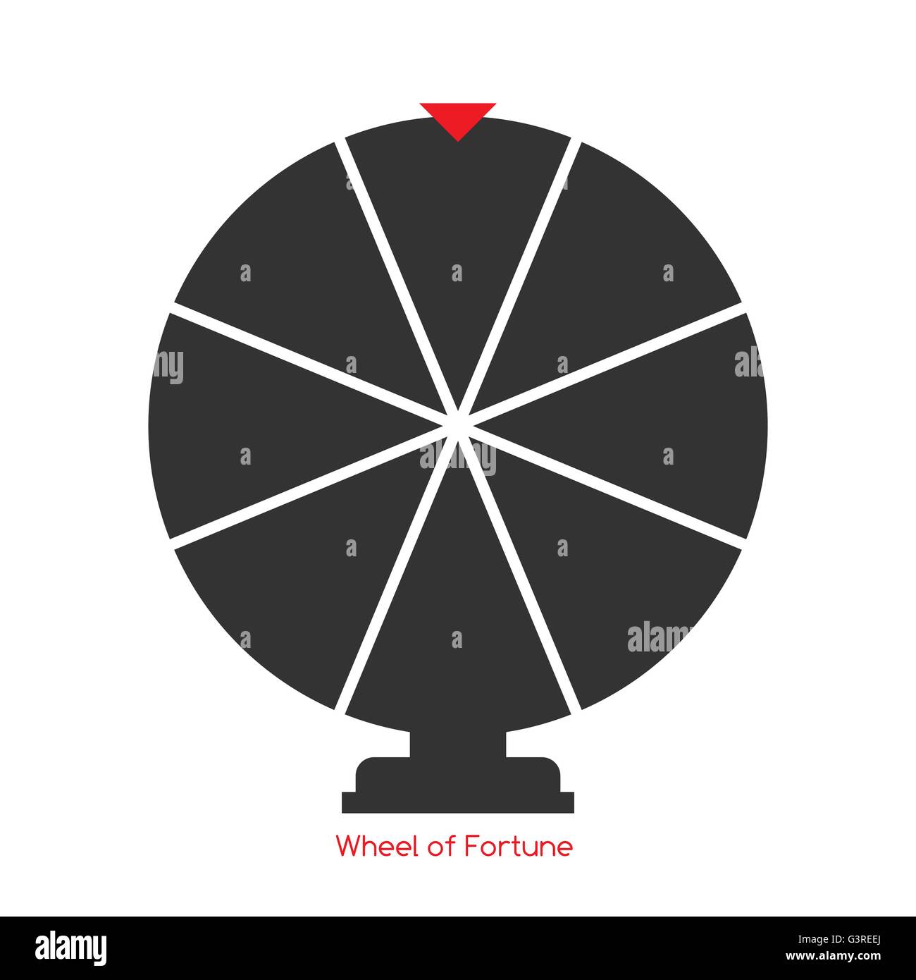 Wheel of Fortune, Lucky Icon. Vector Illustration Stock Vector Image ...