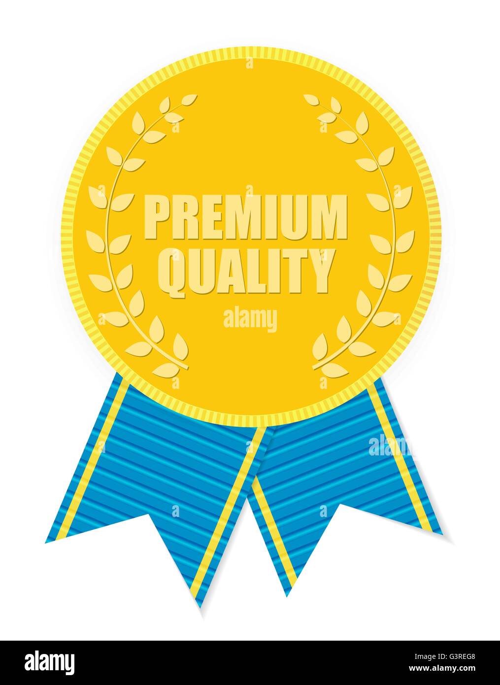 Gold Label Premium Quality. Vector Illustration Stock Vector Image ...