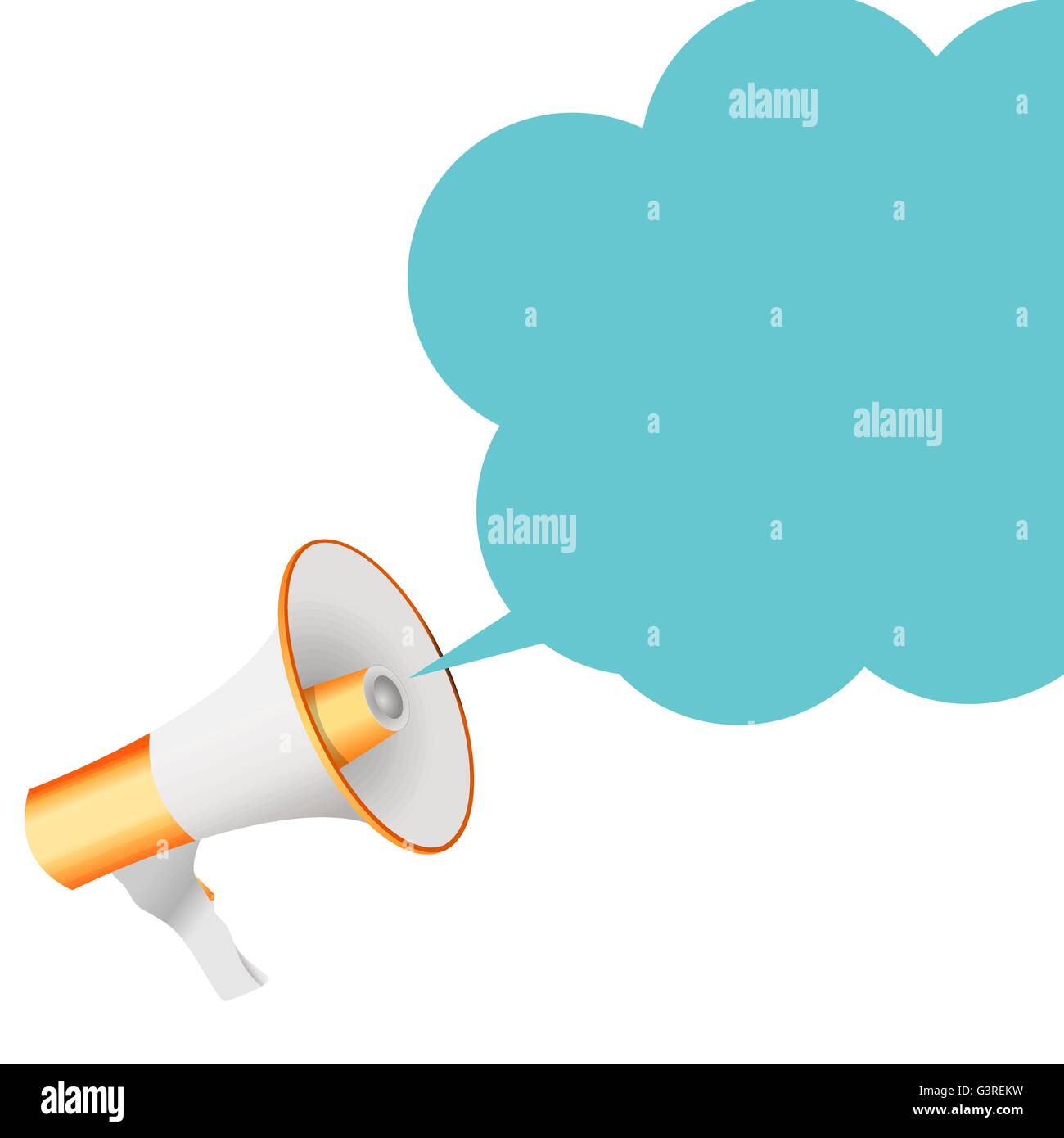 Megaphone with Sheesh Megaphone and Speech Bubble Vector Stock Vector ...