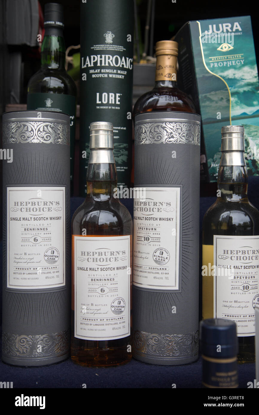 Hepburn's Choice Whisky Bottles; Edinburgh; Scotland Stock Photo - Alamy