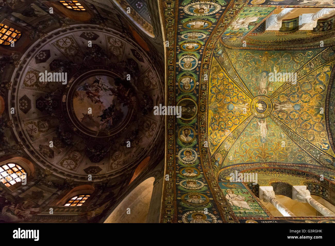 Ravenna,Italy-august 21,2015:view of the interior of San Vitale basilica in Ravenna-Italy Stock ...
