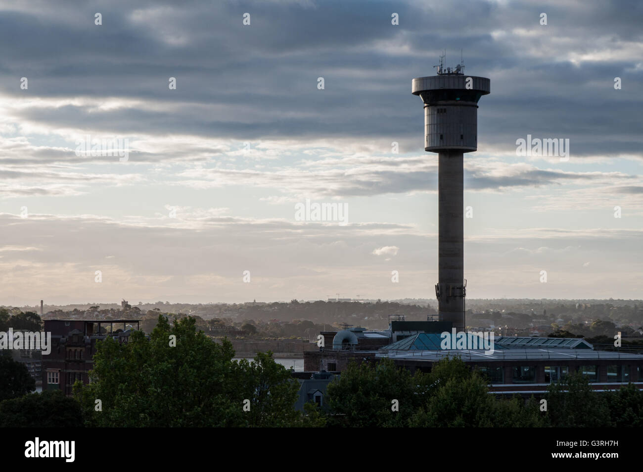 82m high Sydney Harbour Control Tower Stock Photo - Alamy