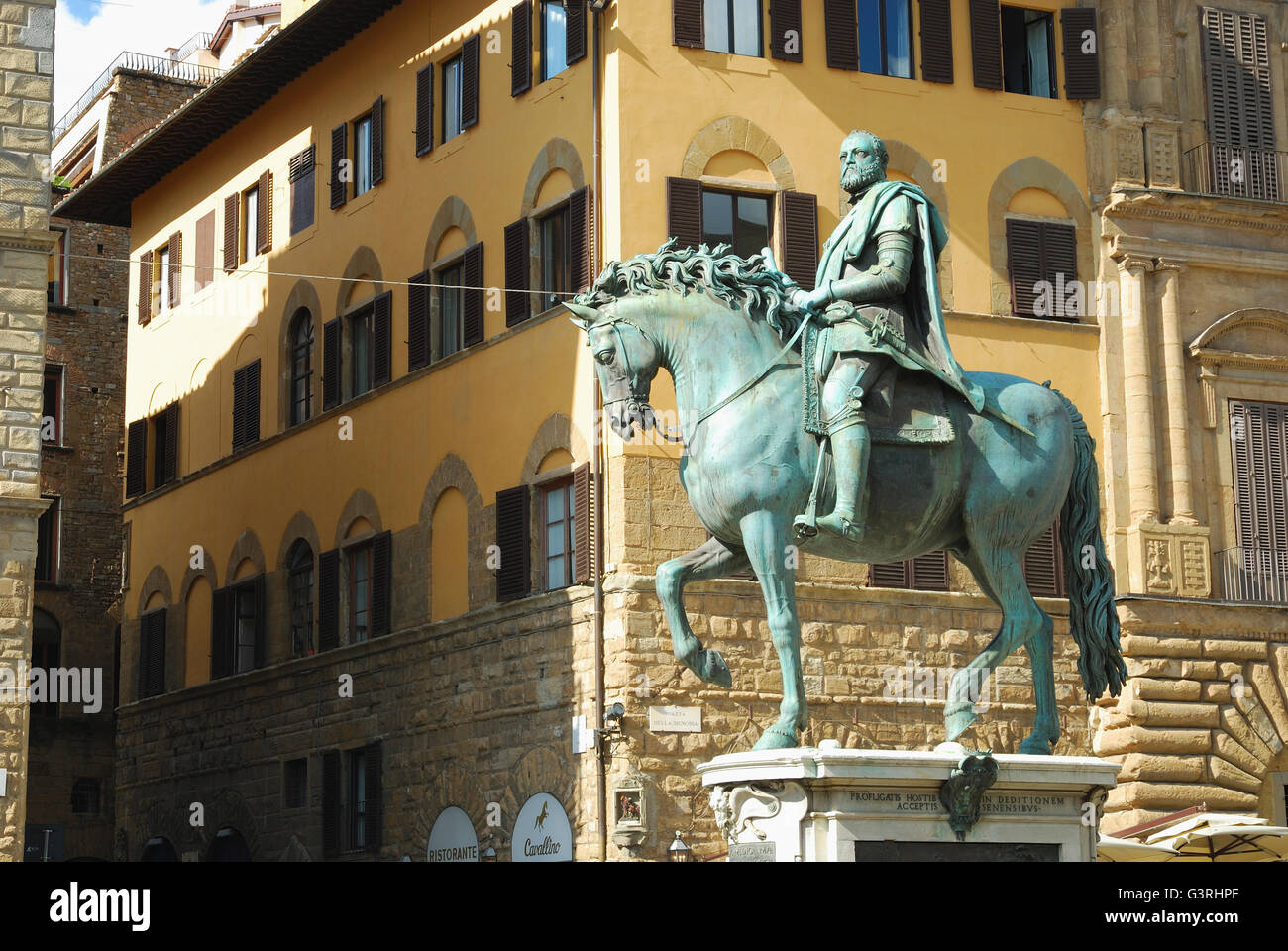 The Equestrian Monument of Cosimo I is a bronze equestrian statue ...