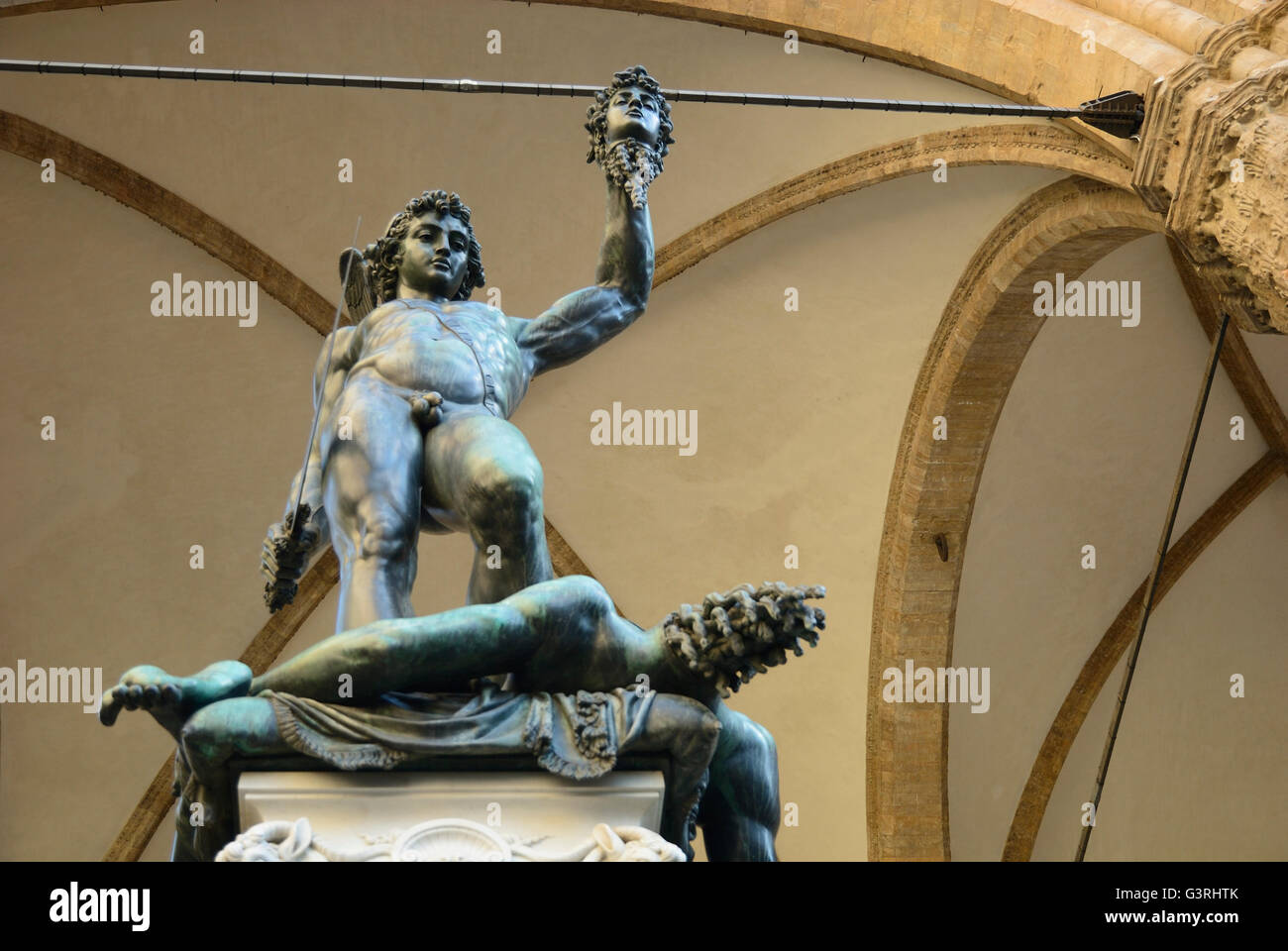 Benvenuto Cellini's Perseus with the Head of Medusa. Loggia dei Lanzi ...