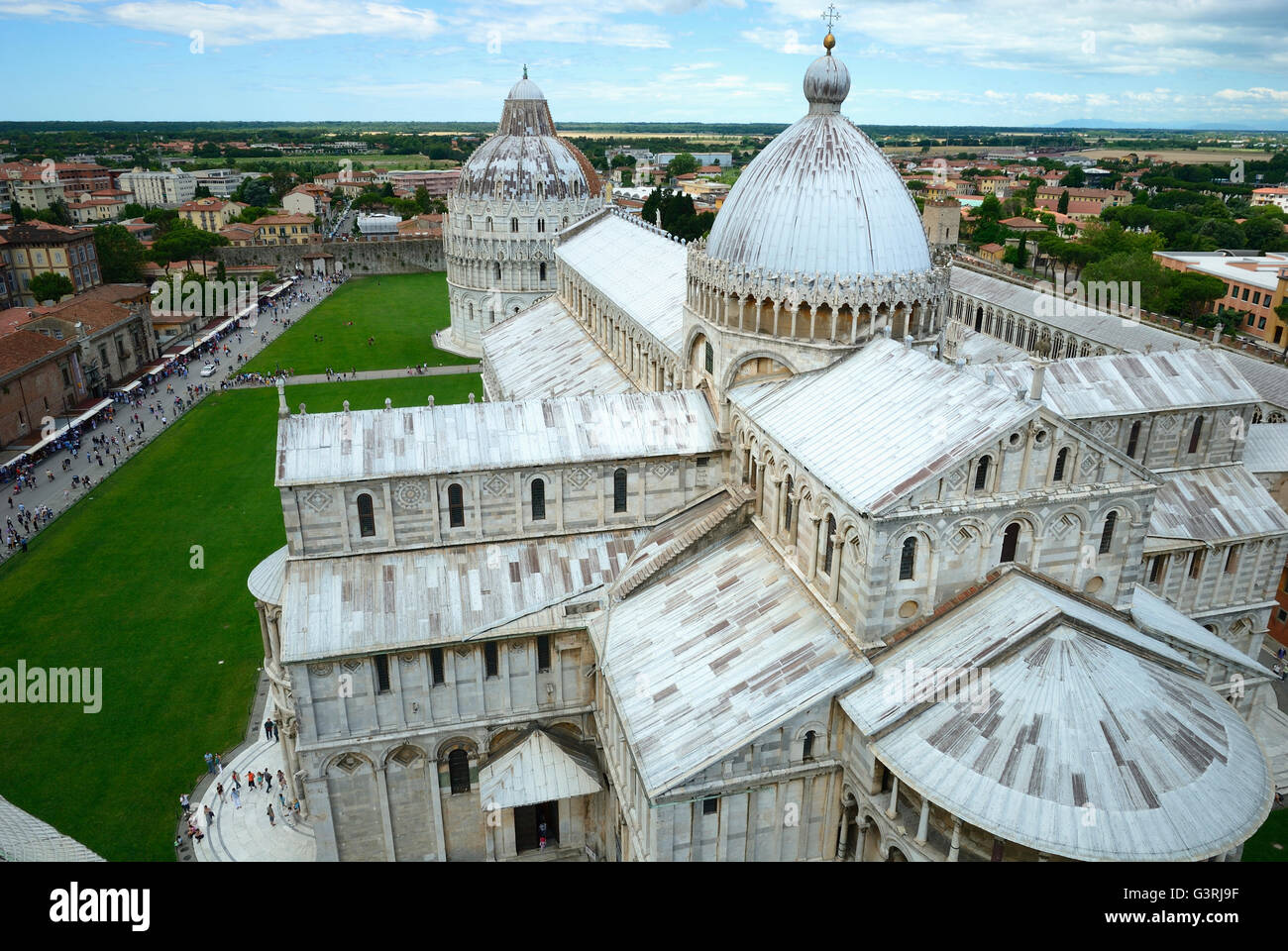 The leaning tower of pisa aerial hi-res stock photography and images ...