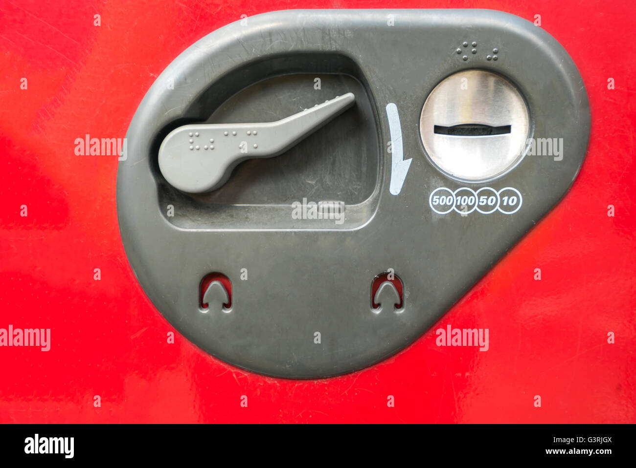 vending Machine Coin insert space Stock Photo - Alamy