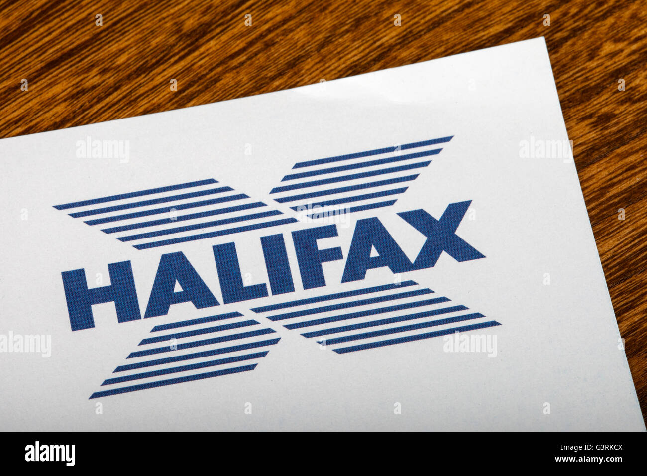 LONDON, UK - JUNE 13TH 2016: The logo for Halifax Bank on one of their ...