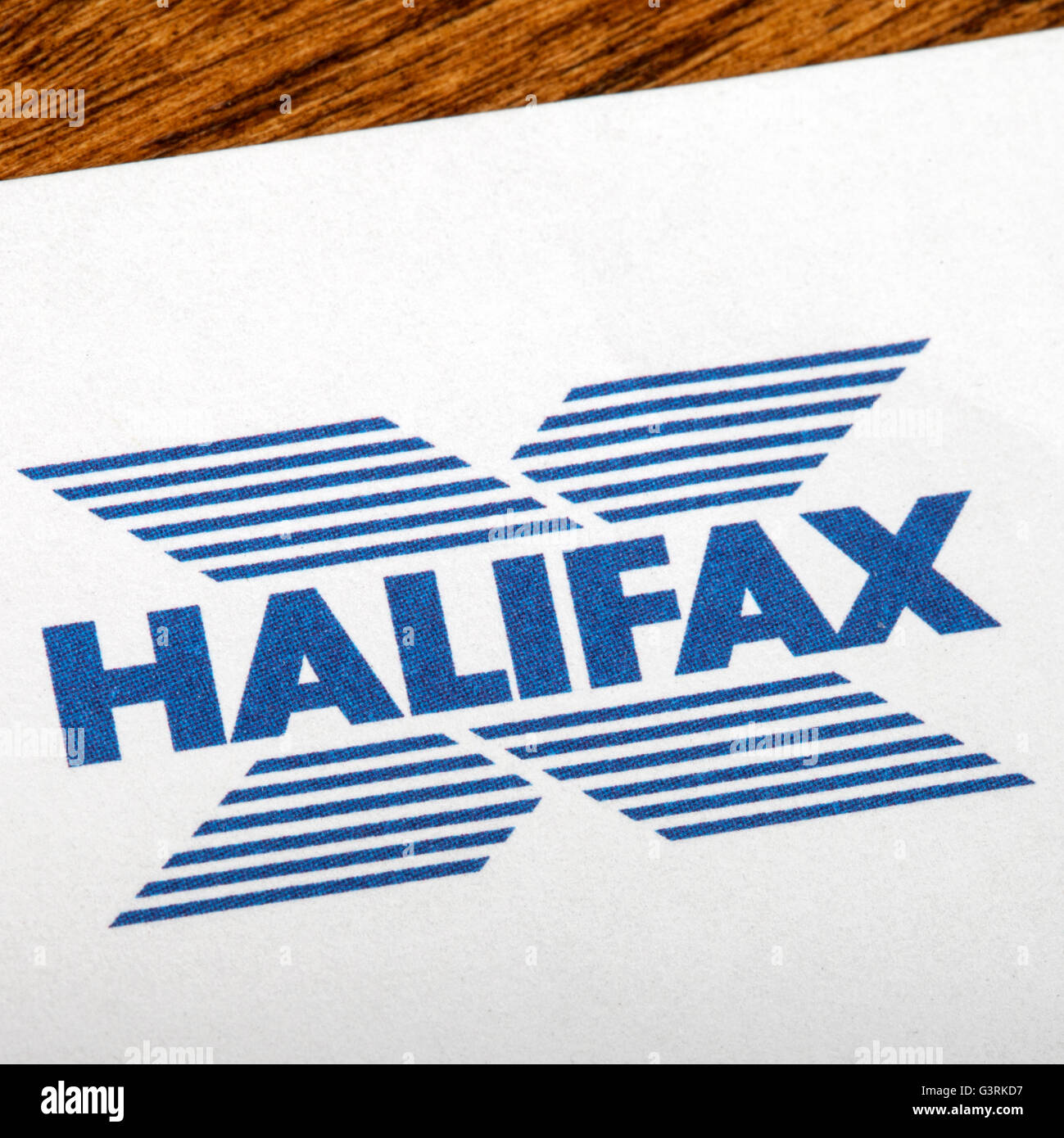 LONDON, UK - JUNE 13TH 2016: The logo for Halifax Bank on one of their ...
