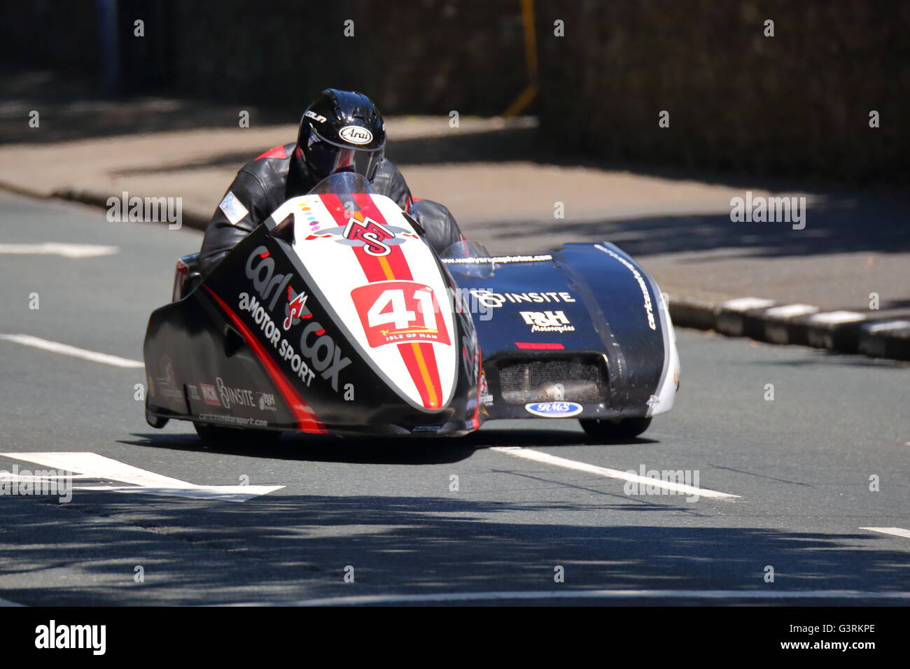 Colin Buckley and his partner Robbie Shorter in their sidecar at the ...