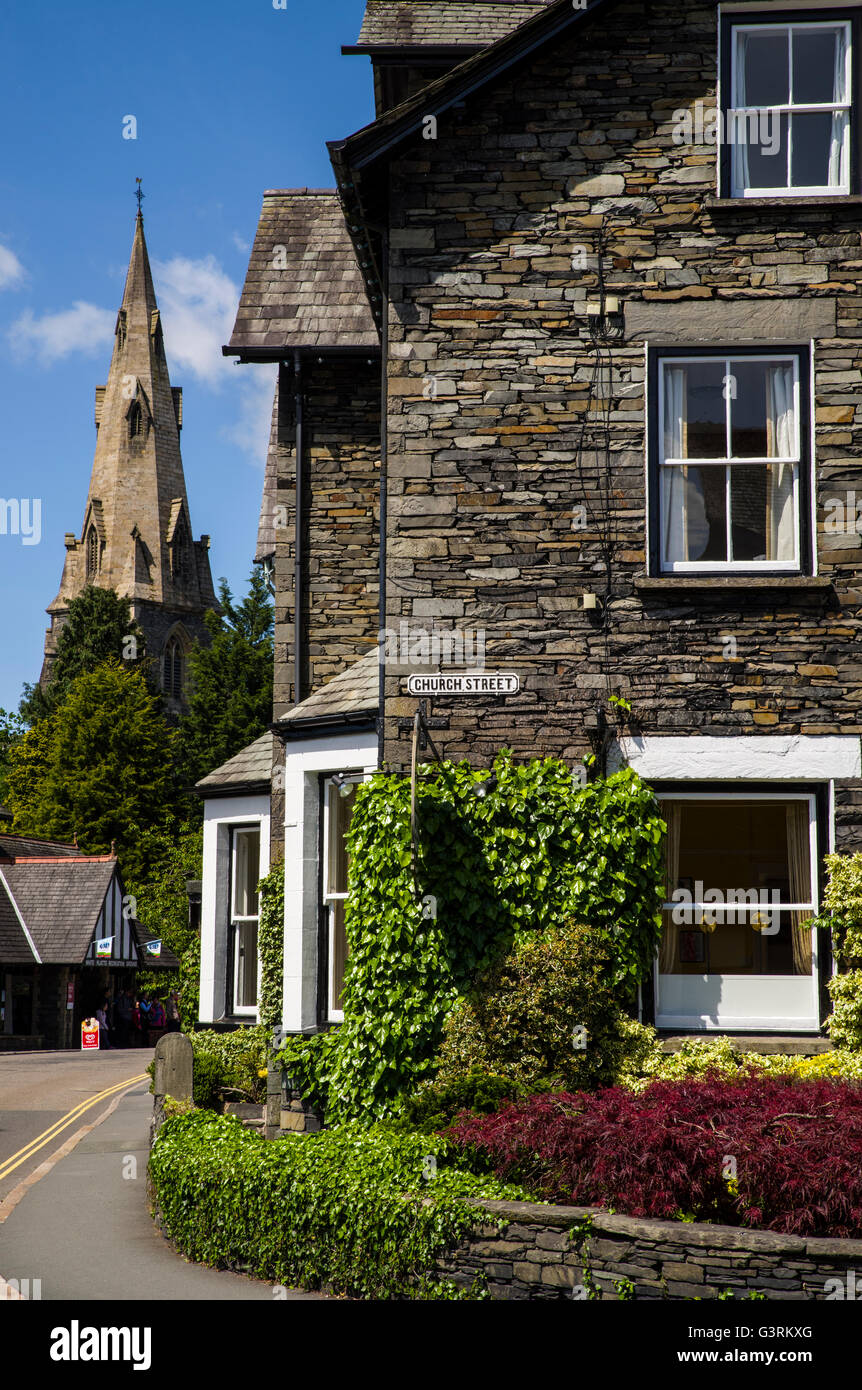 A view of Church Street and St. Marys Church in the distance, in ...