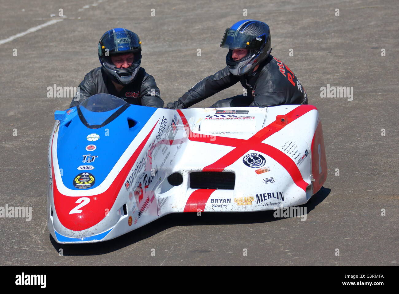Conrad Harrison and his partner Mike Aylott in their sidecar at the ...