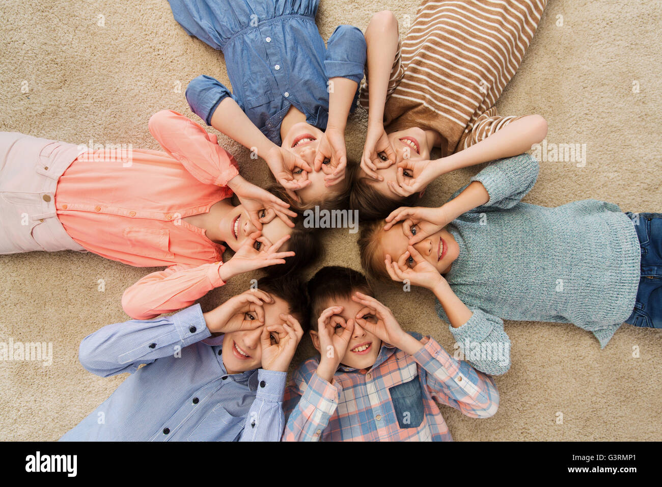 happy children making faces and having fun Stock Photo - Alamy