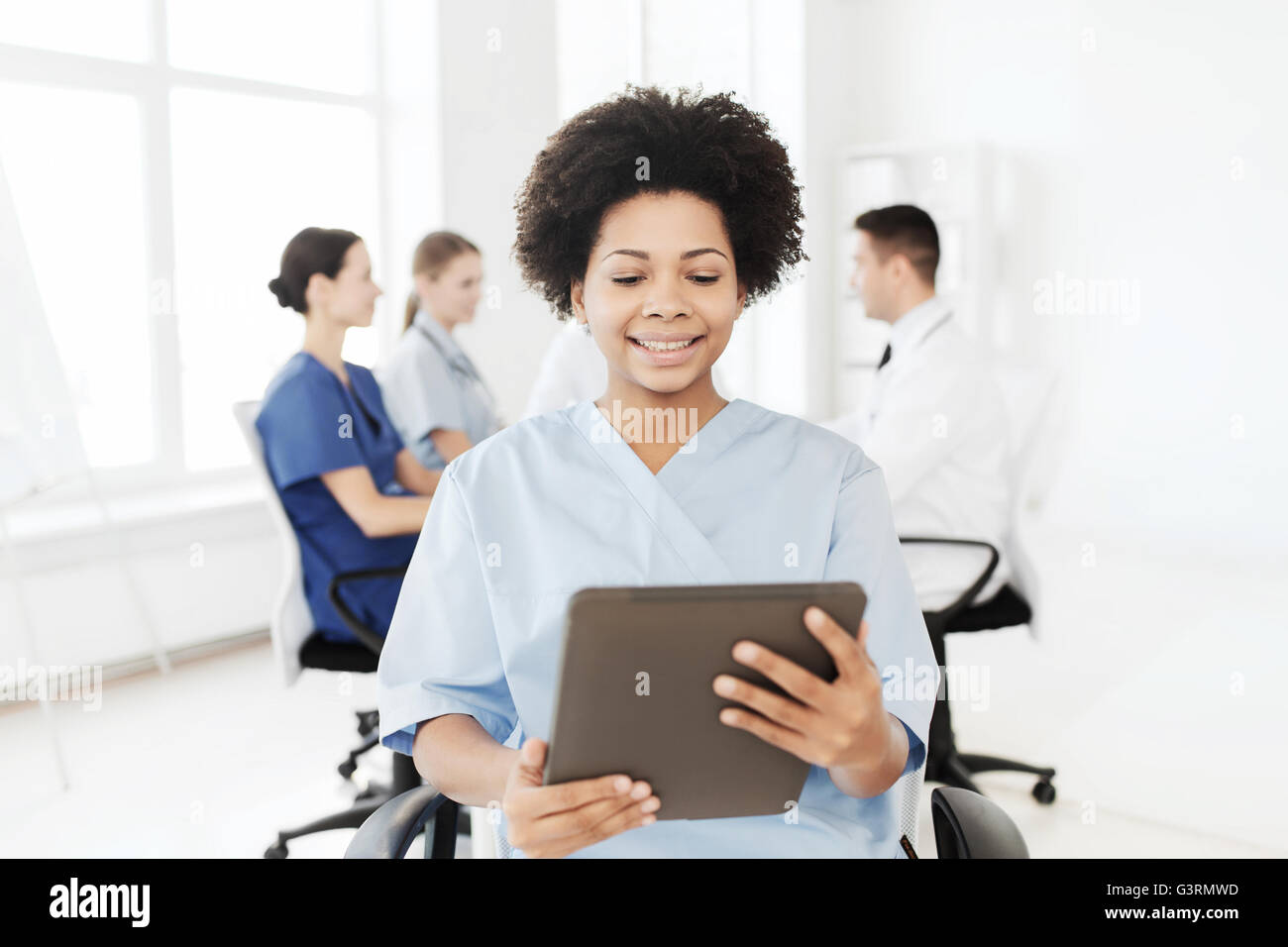 Happy nurse hi-res stock photography and images - Alamy