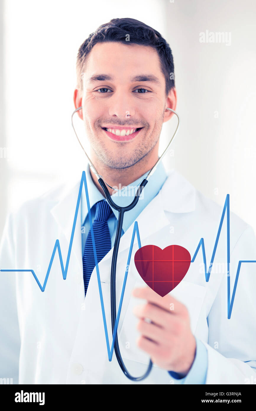 doctor listening to heart beat Stock Photo - Alamy