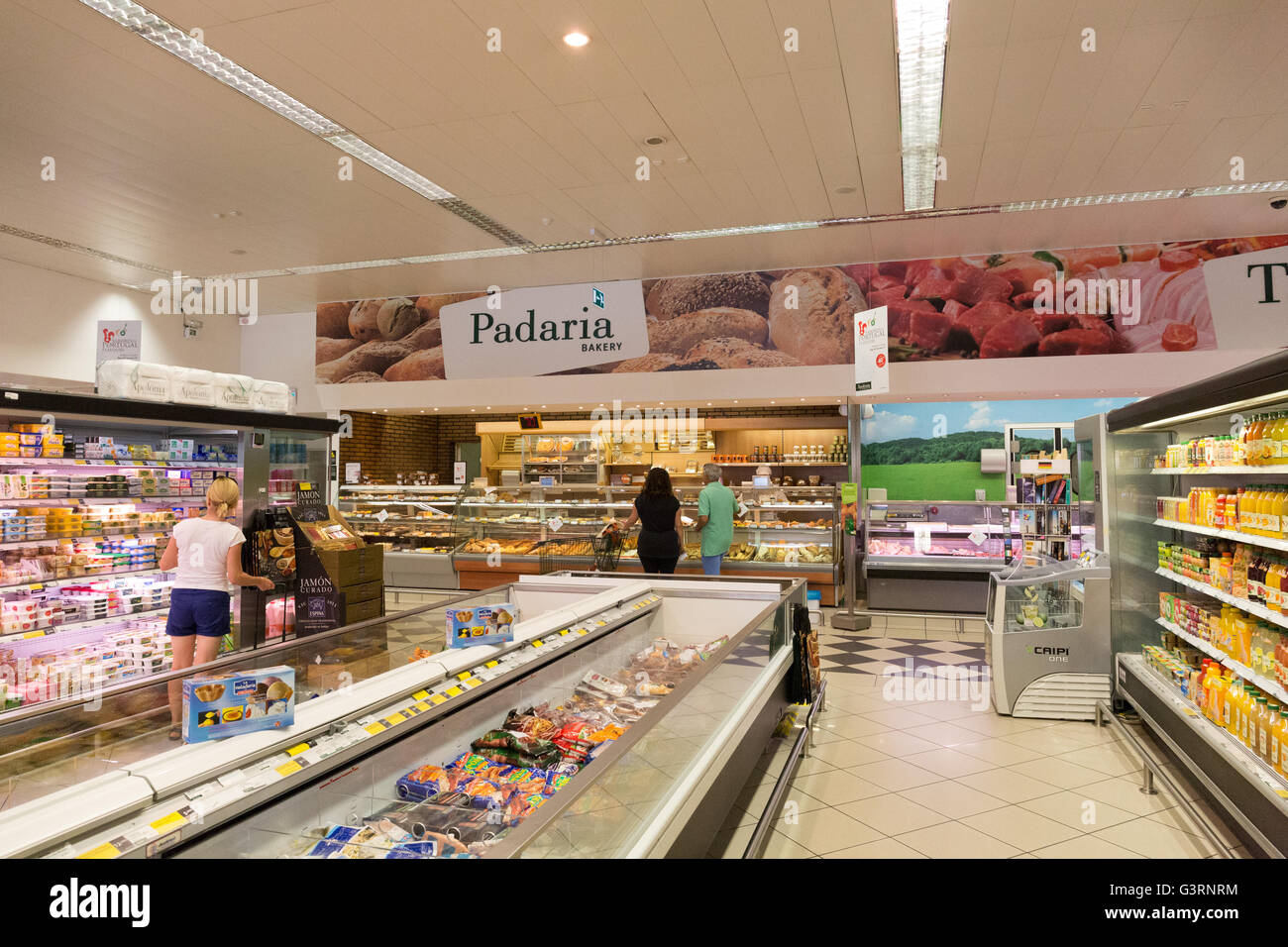 Apolonia supermarket Almancil, Porugal Stock Photo - Alamy