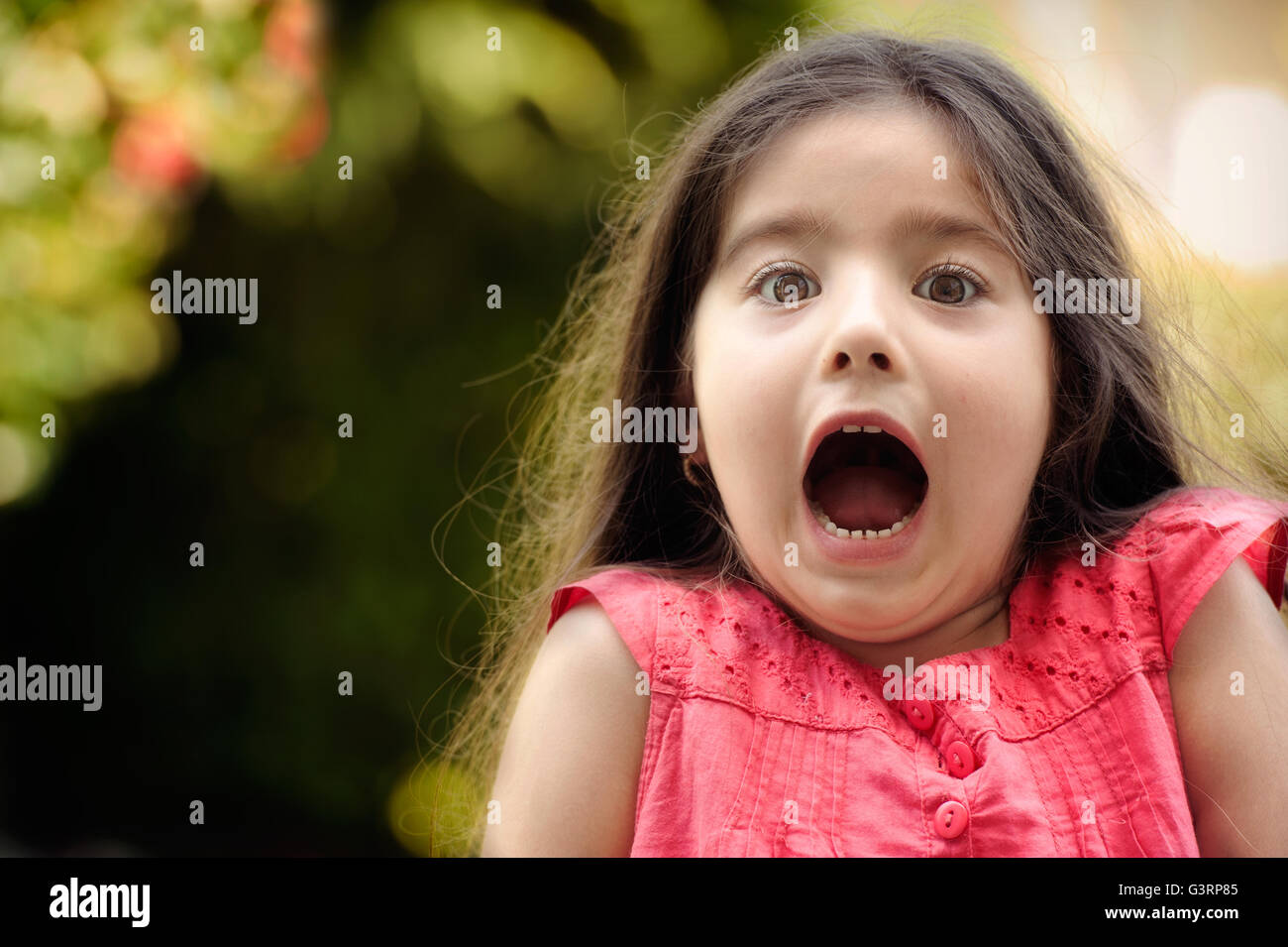Kid surprised up close hi-res stock photography and images - Alamy