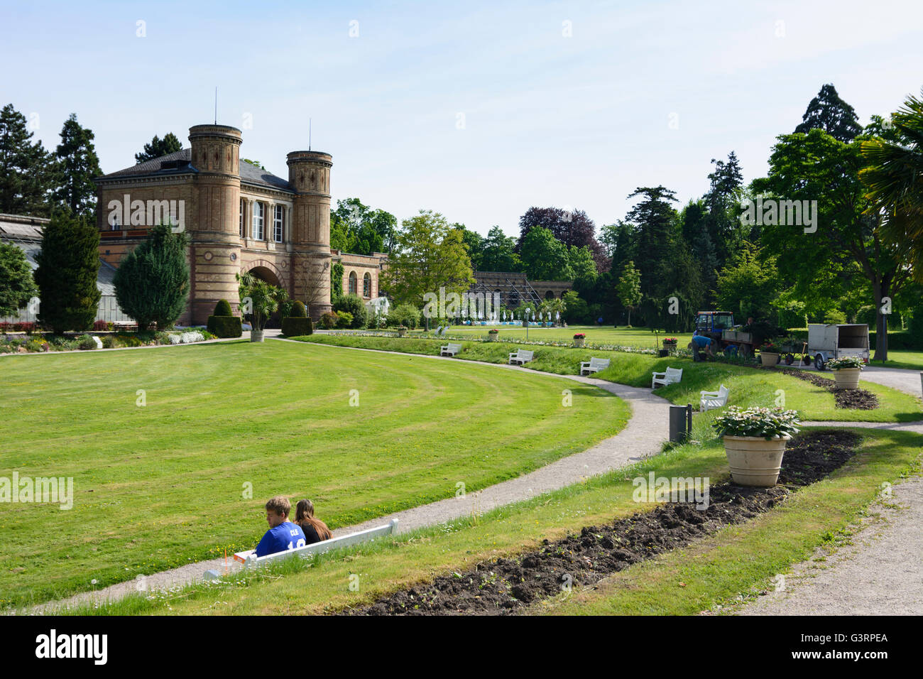 Botanical Garden with orangery, Germany, Baden-Württemberg, Kraichgau ...