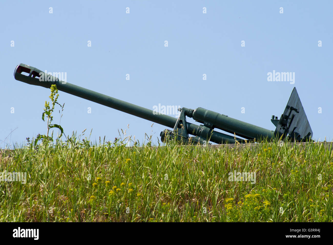 parts of the Soviet military machine stood in the open air Stock Photo ...