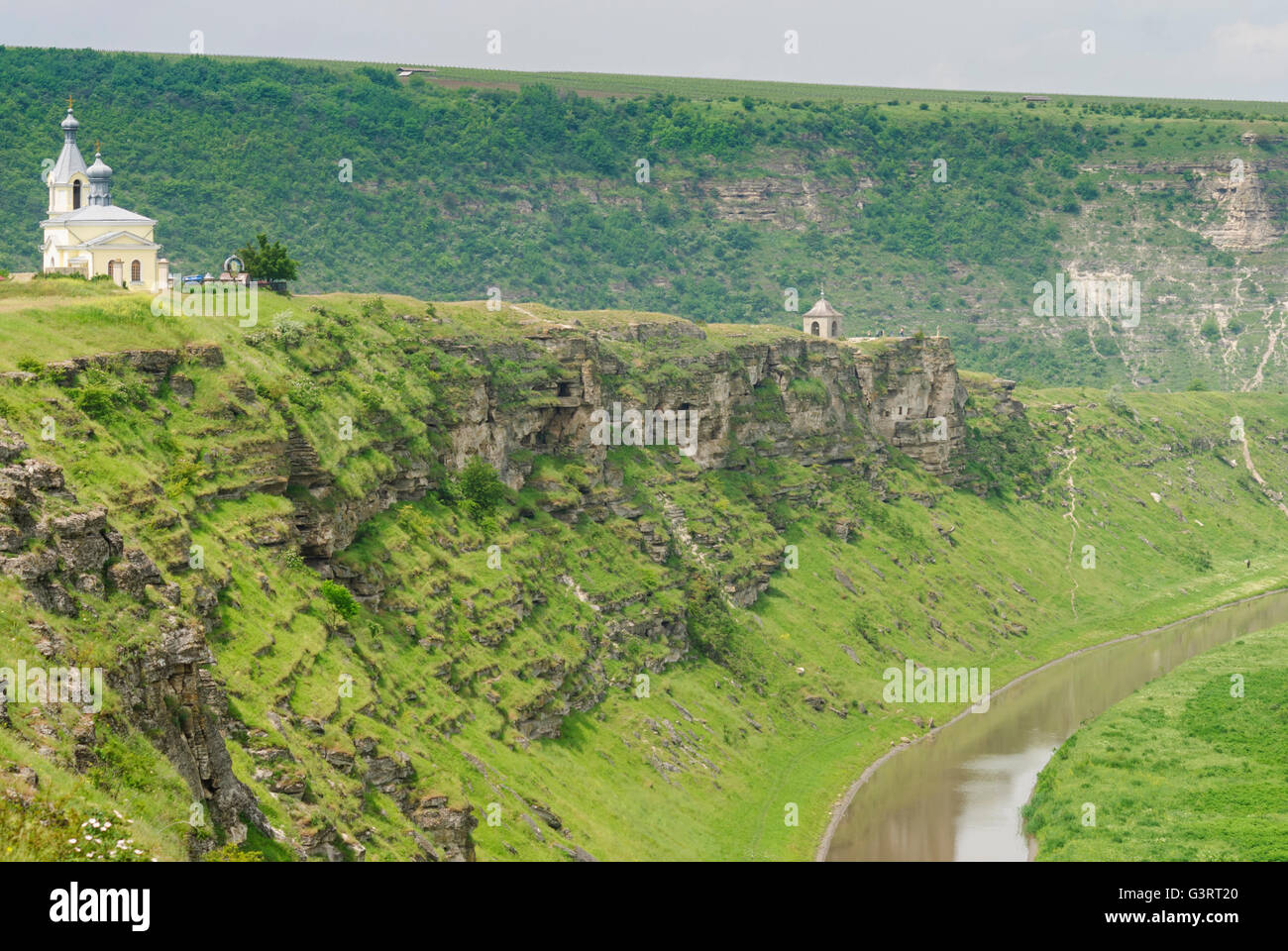 Orthodox Monastery of the Caves Orheiul Vechi on Raut River, Moldova ...