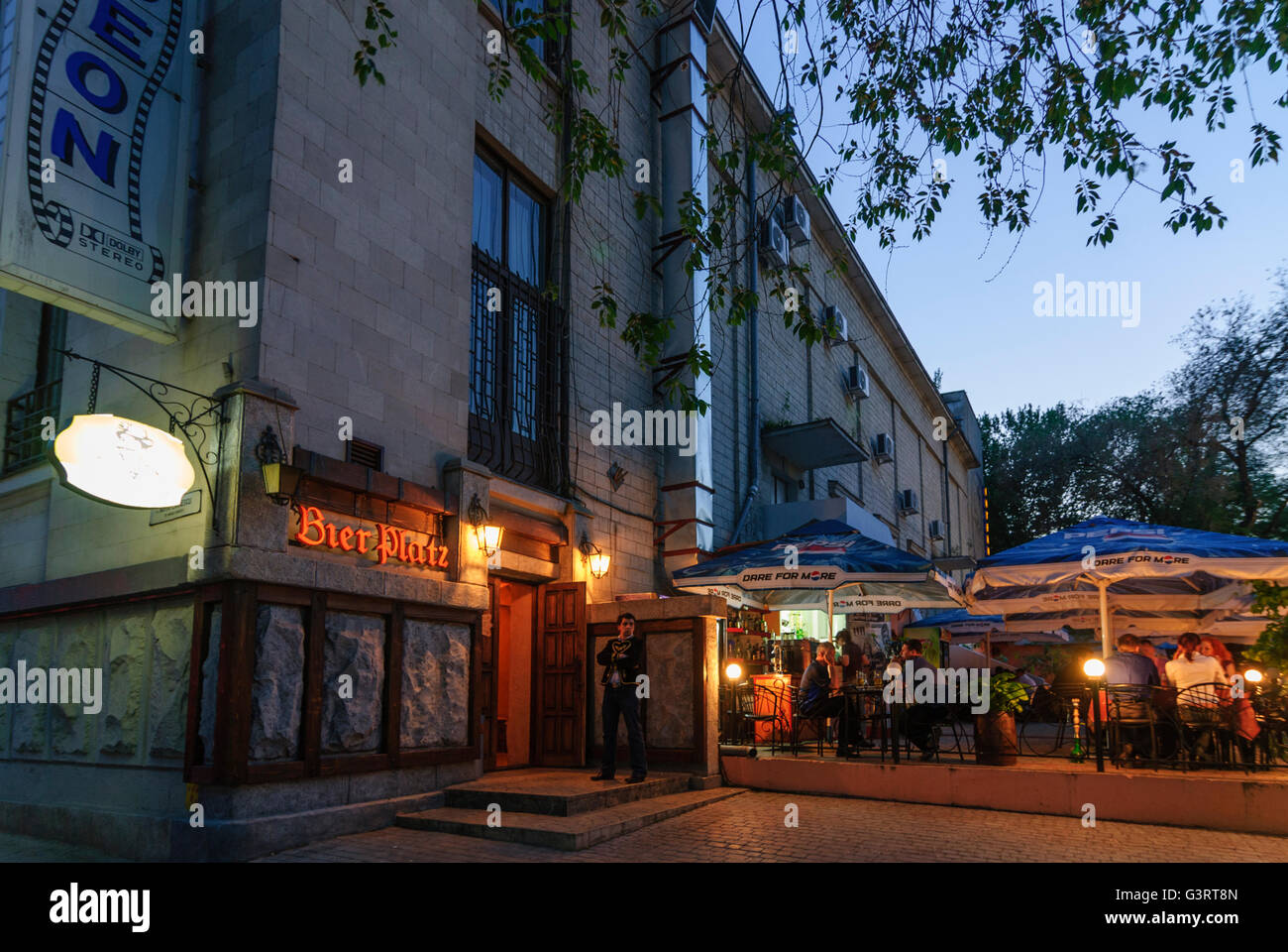 Restaurant Bierplatz, Moldova, , , Chisinau (Kischinjow Stock Photo - Alamy