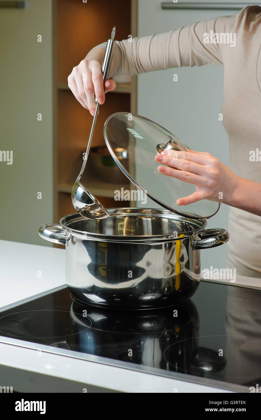 Woman pepper soup hi-res stock photography and images - Alamy