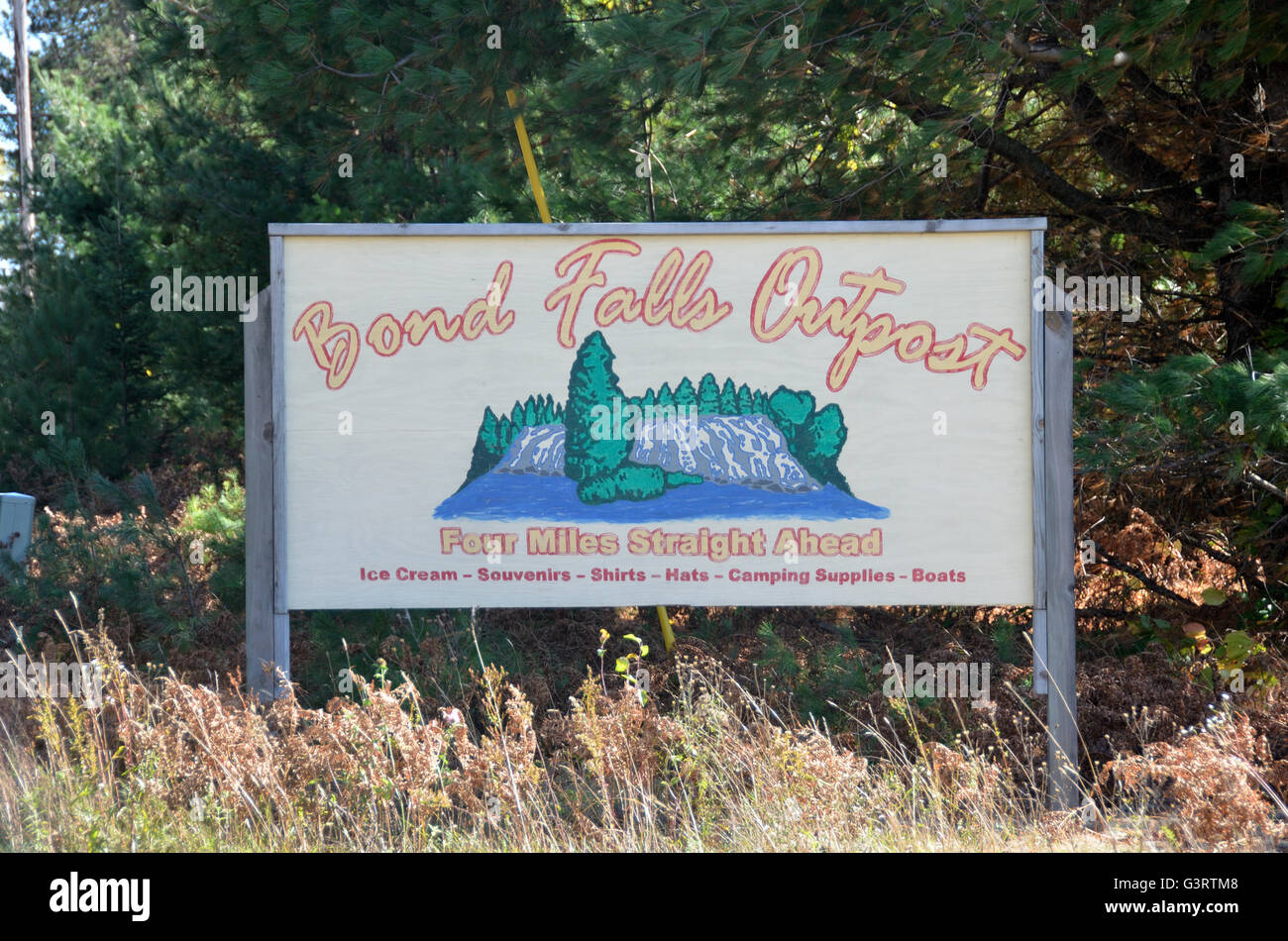 Bond Falls in Paulding, Michigan Stock Photo - Alamy