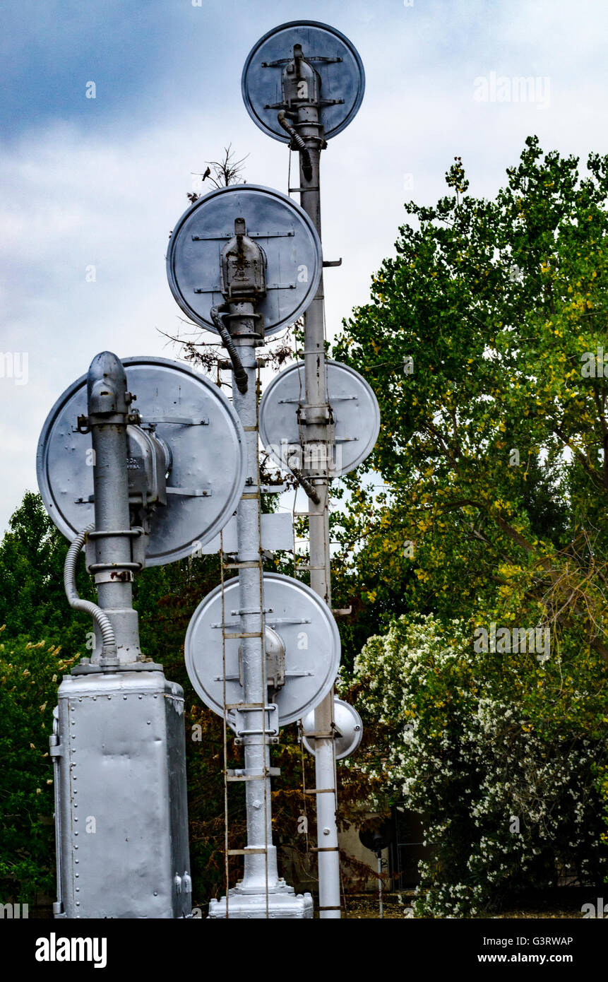 Railroad Signaling devices Stock Photo - Alamy