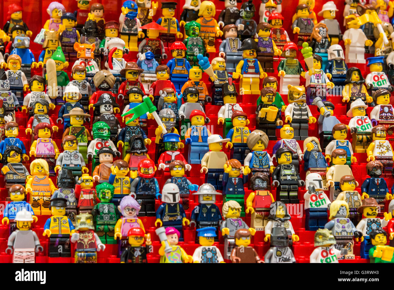 Lego character as fans on the stands of a sport arena Stock Photo - Alamy