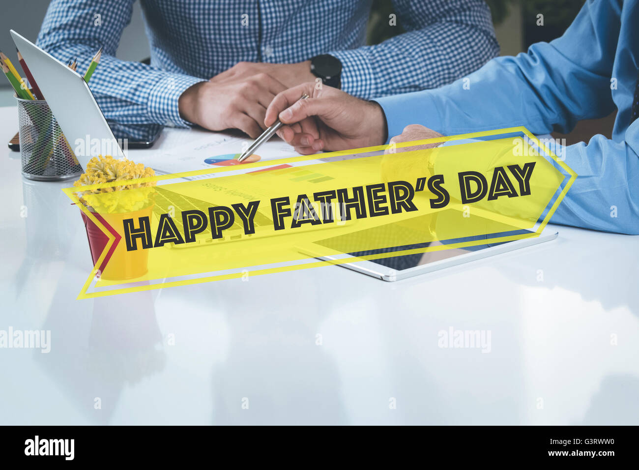 BUSINESS WORKING OFFICE Happy Father's Day TEAMWORK BRAINSTORMING ...