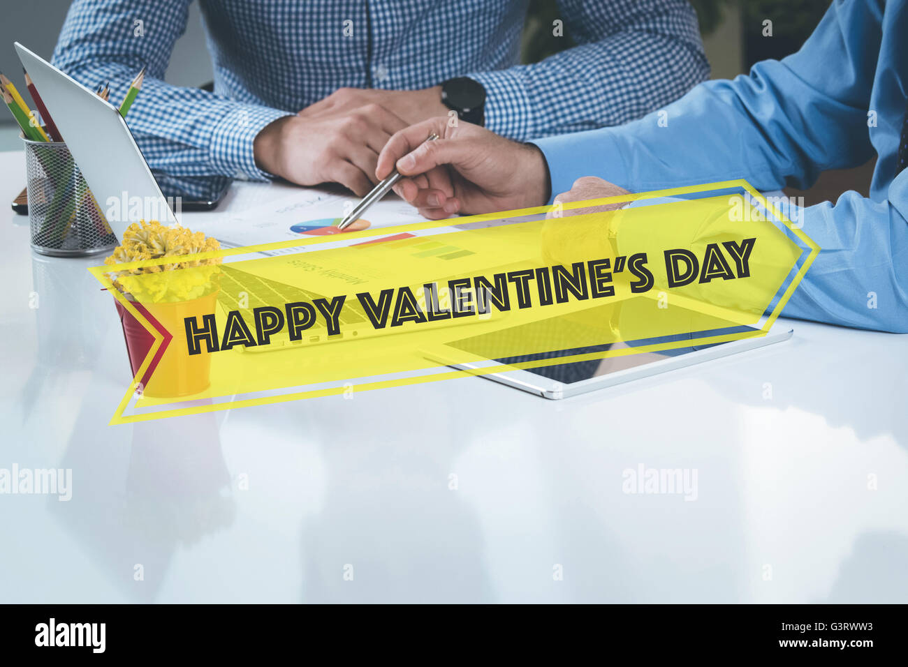 BUSINESS WORKING OFFICE Happy Valentine's Day TEAMWORK BRAINSTORMING ...