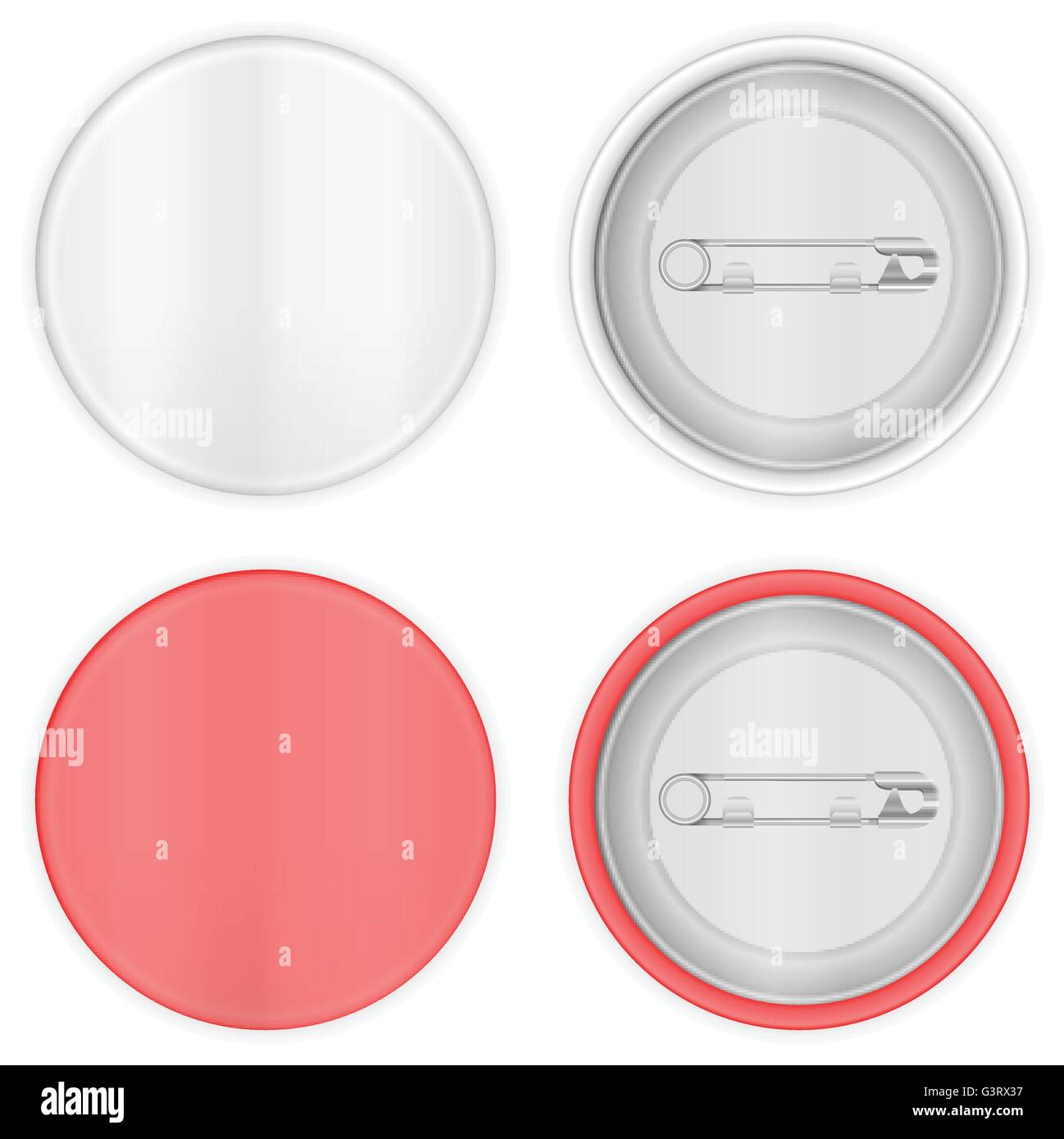 Blank badge set on a white background Stock Vector Image & Art - Alamy