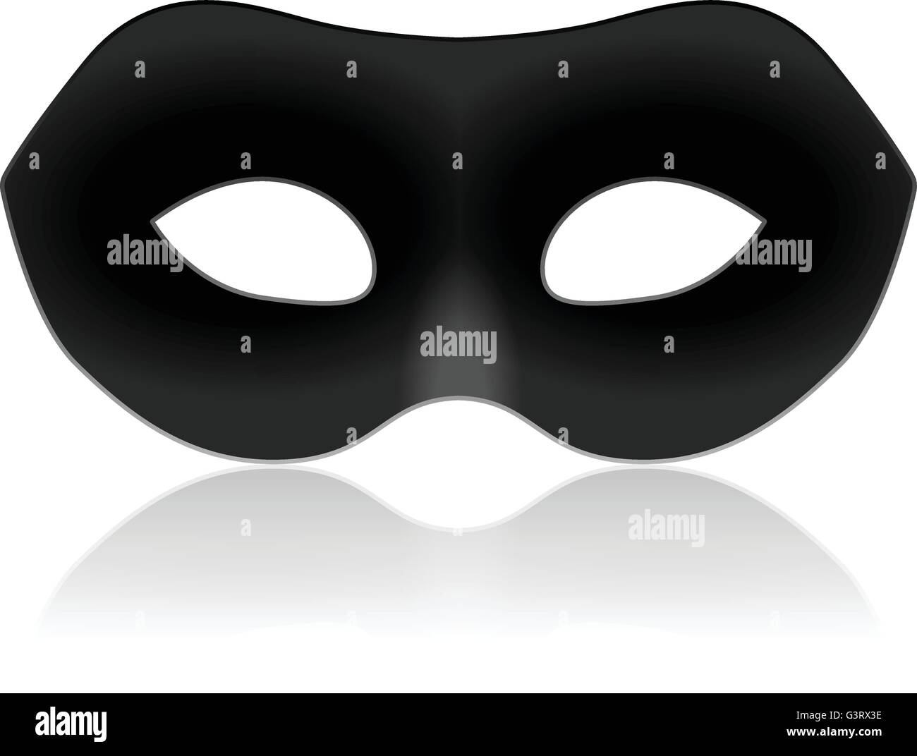 Black mask vector hi-res stock photography and images - Alamy
