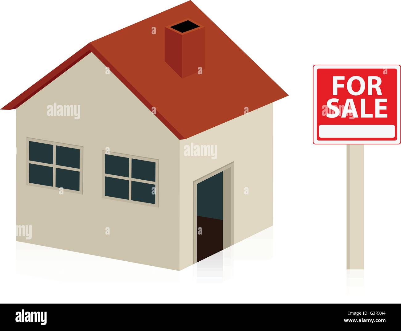 Commercial residential sale sign on Stock Vector Images - Alamy