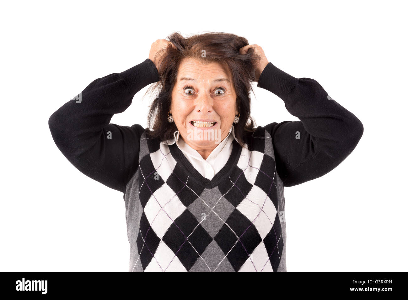 Desperate older woman hi-res stock photography and images - Alamy
