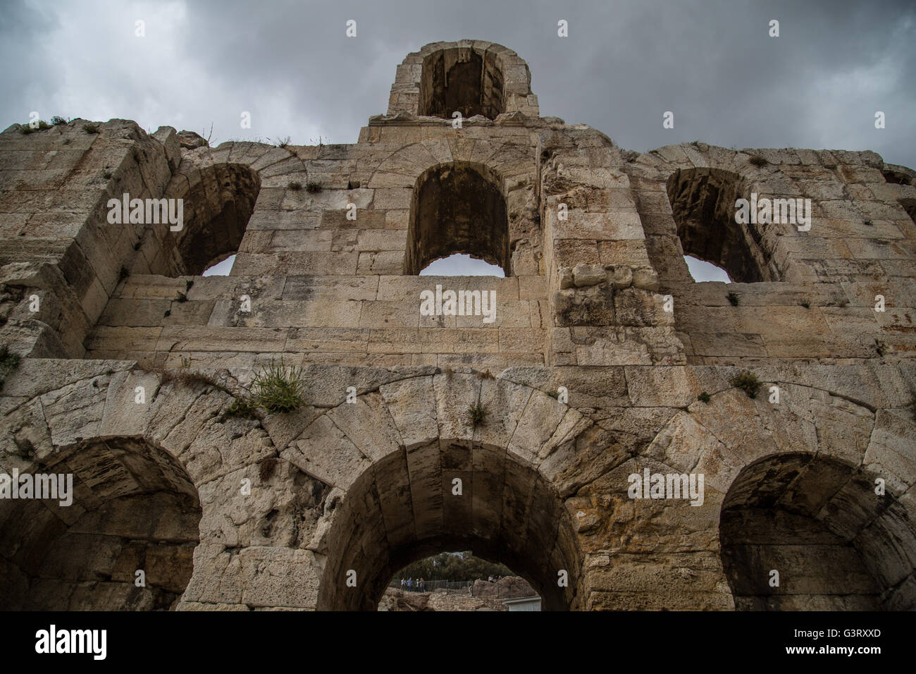 The Odeon of Herodes Atticus in central Athens, known as the Irodeio ...