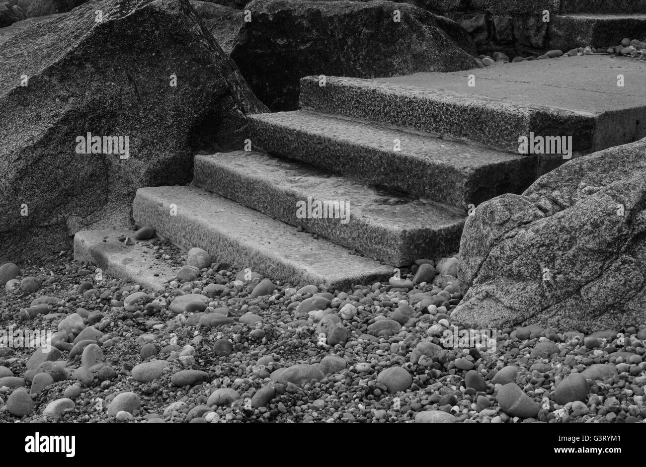 Rock step Black and White Stock Photos & Images - Alamy