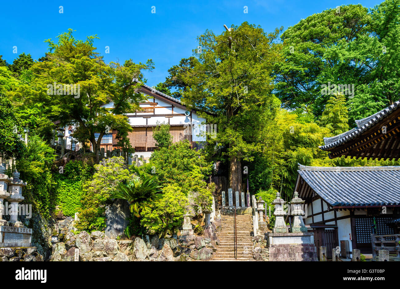 Nigatsu-do, a hall of Todai-ji temple in Nara Stock Photo - Alamy
