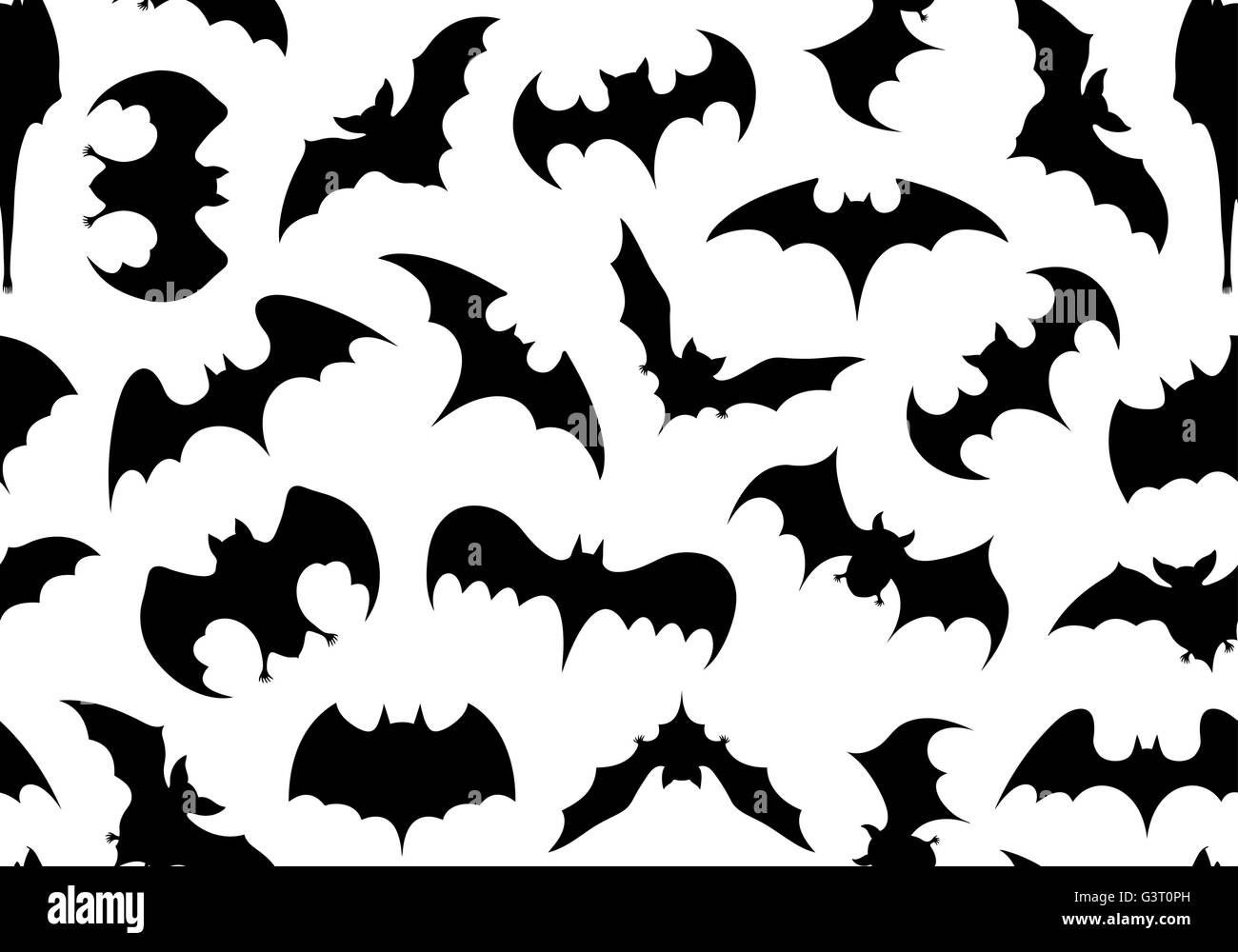 Seamless bats background Stock Vector Image & Art - Alamy