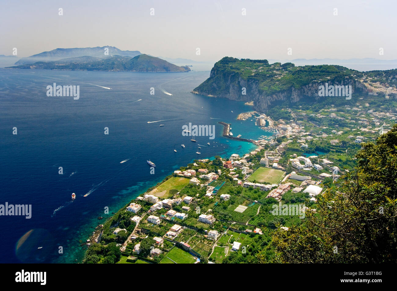 The view from the Villa San Michele, former home of author/physician Axel Munthe on the Isle of ...