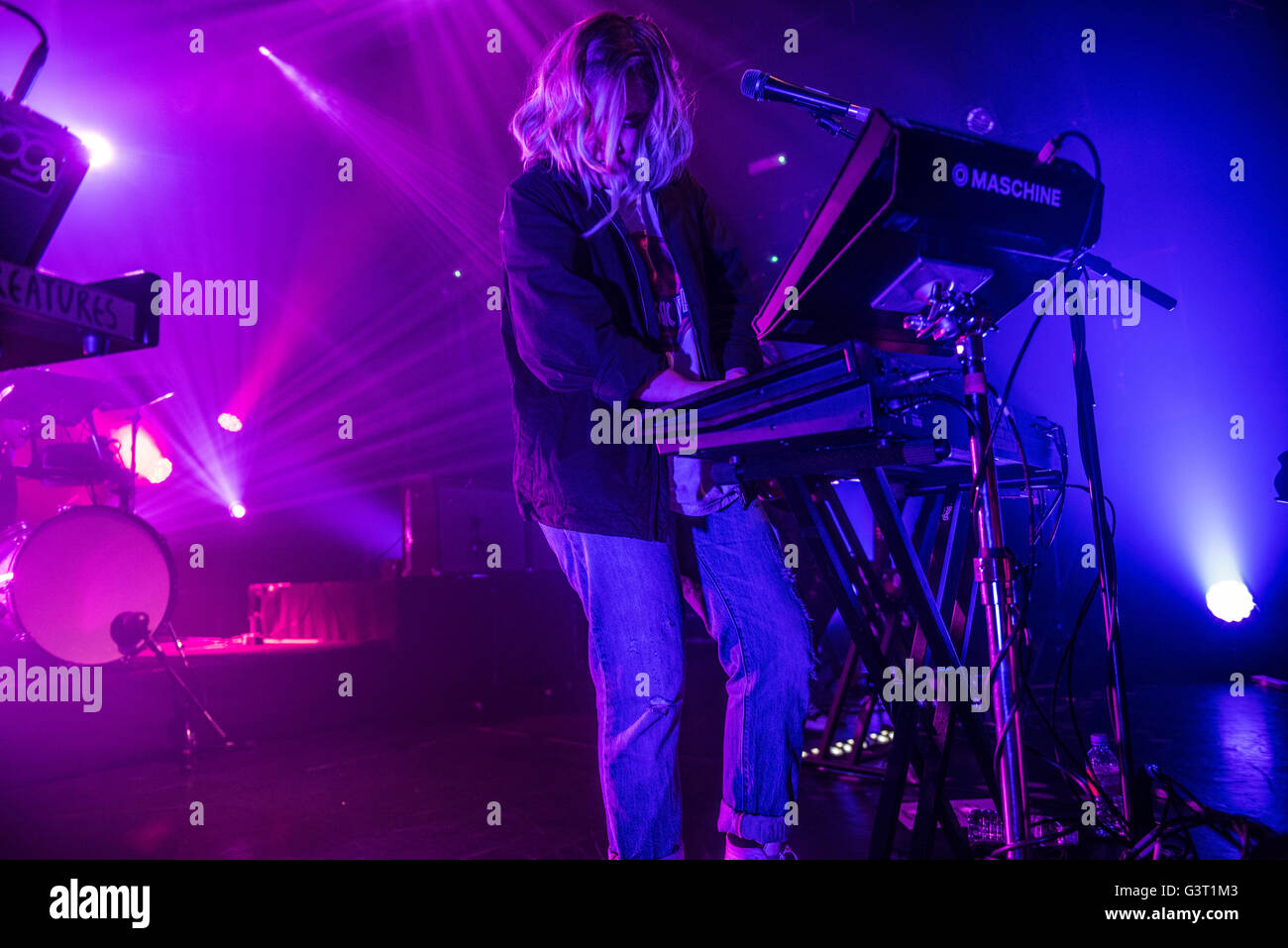 Shura performs on stage at KOKO on June 1, 2016 in London, England ...