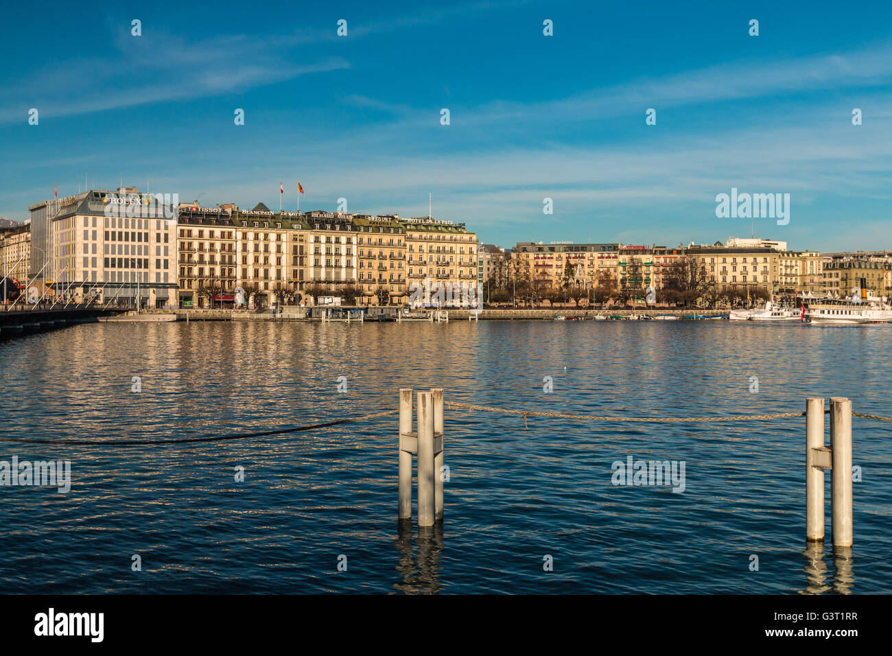 Promenade of Geneva city Stock Photo - Alamy