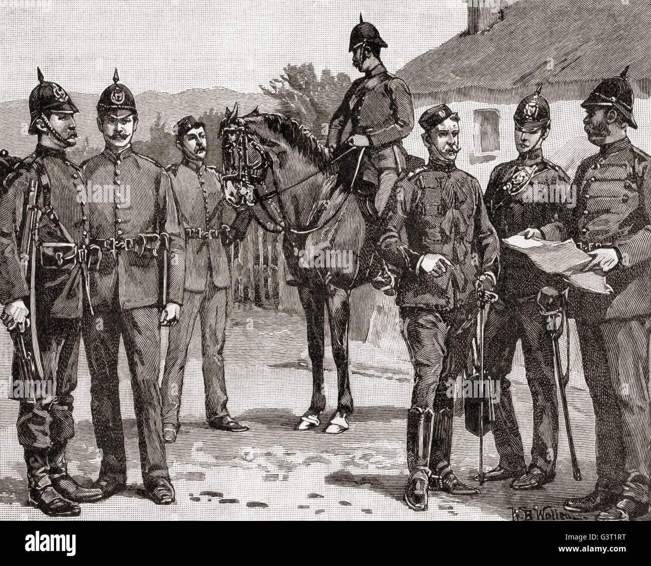 Officers and men of The Royal Irish Constabulary in the 19th century ...