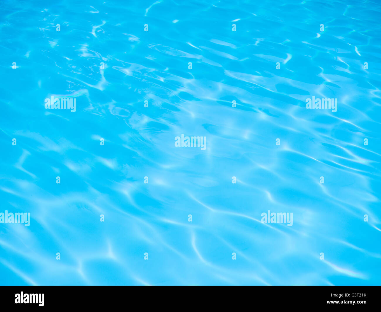 Blue swimming pool rippled water detail background Stock Photo - Alamy