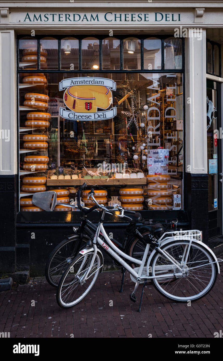 Cheese display in shop window hi-res stock photography and images - Alamy