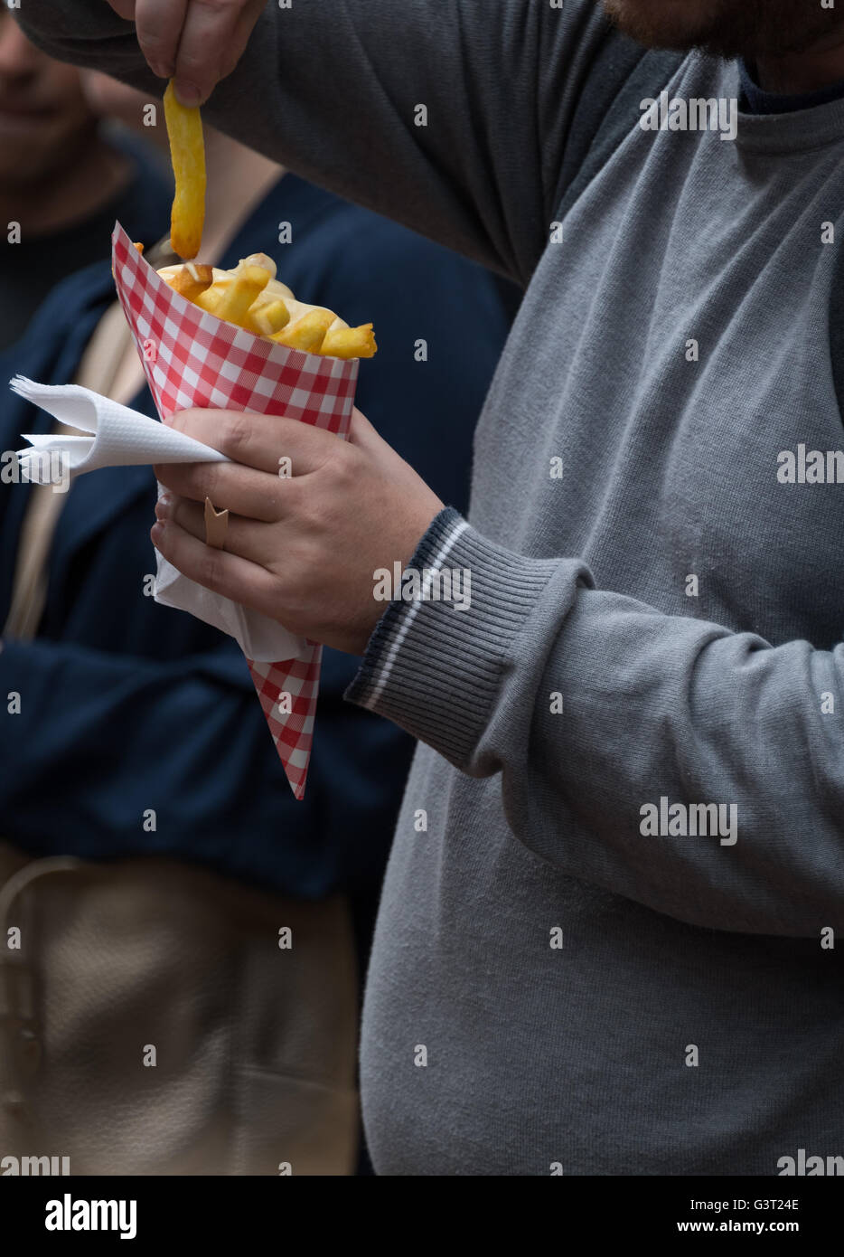 The classic dish of chips in Amsterdam, Netherlands Stock Photo - Alamy