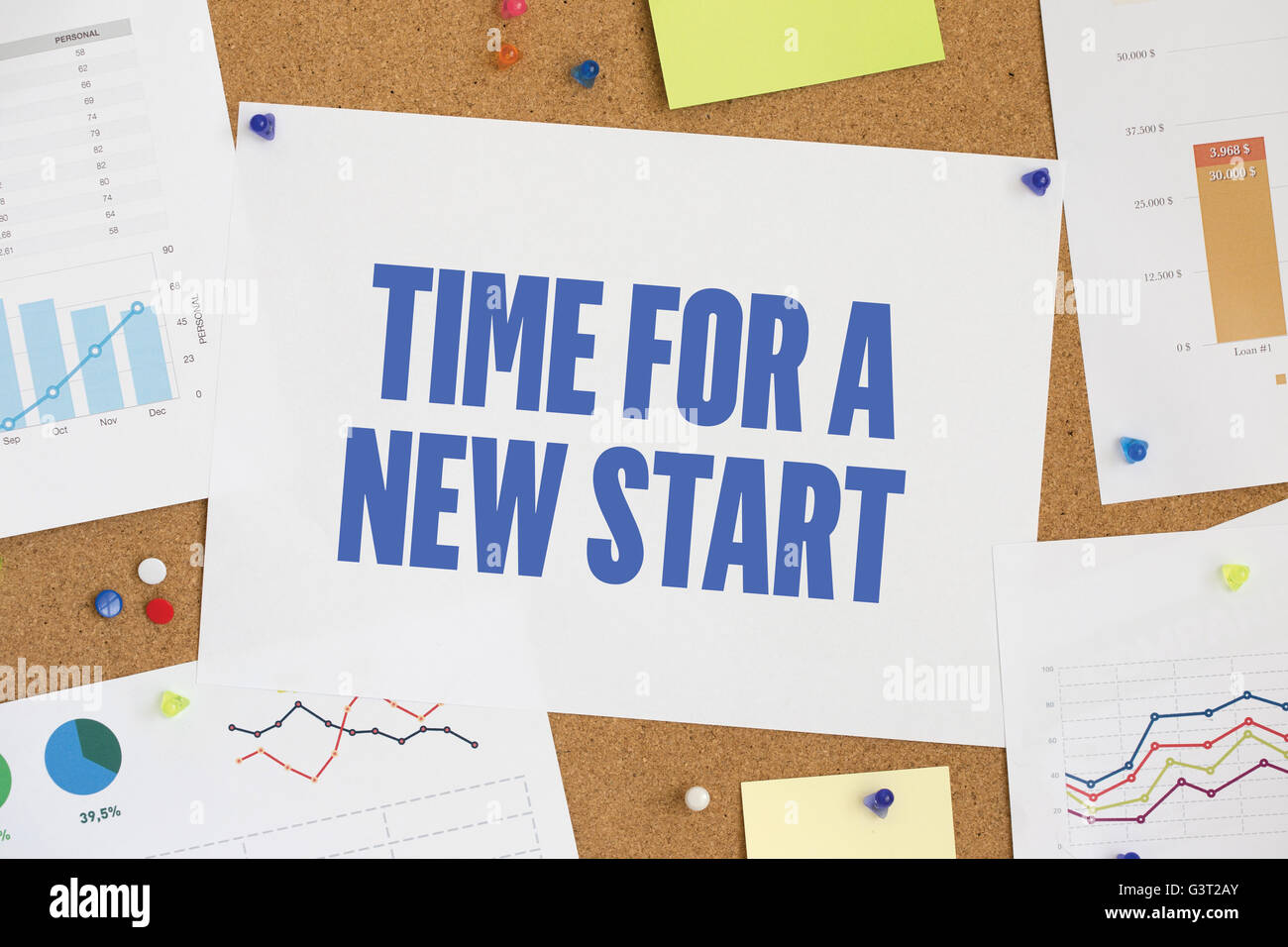 CHART BUSINESS GRAPH RESULT COMPANY TIME FOR A NEW START CONCEPT Stock ...