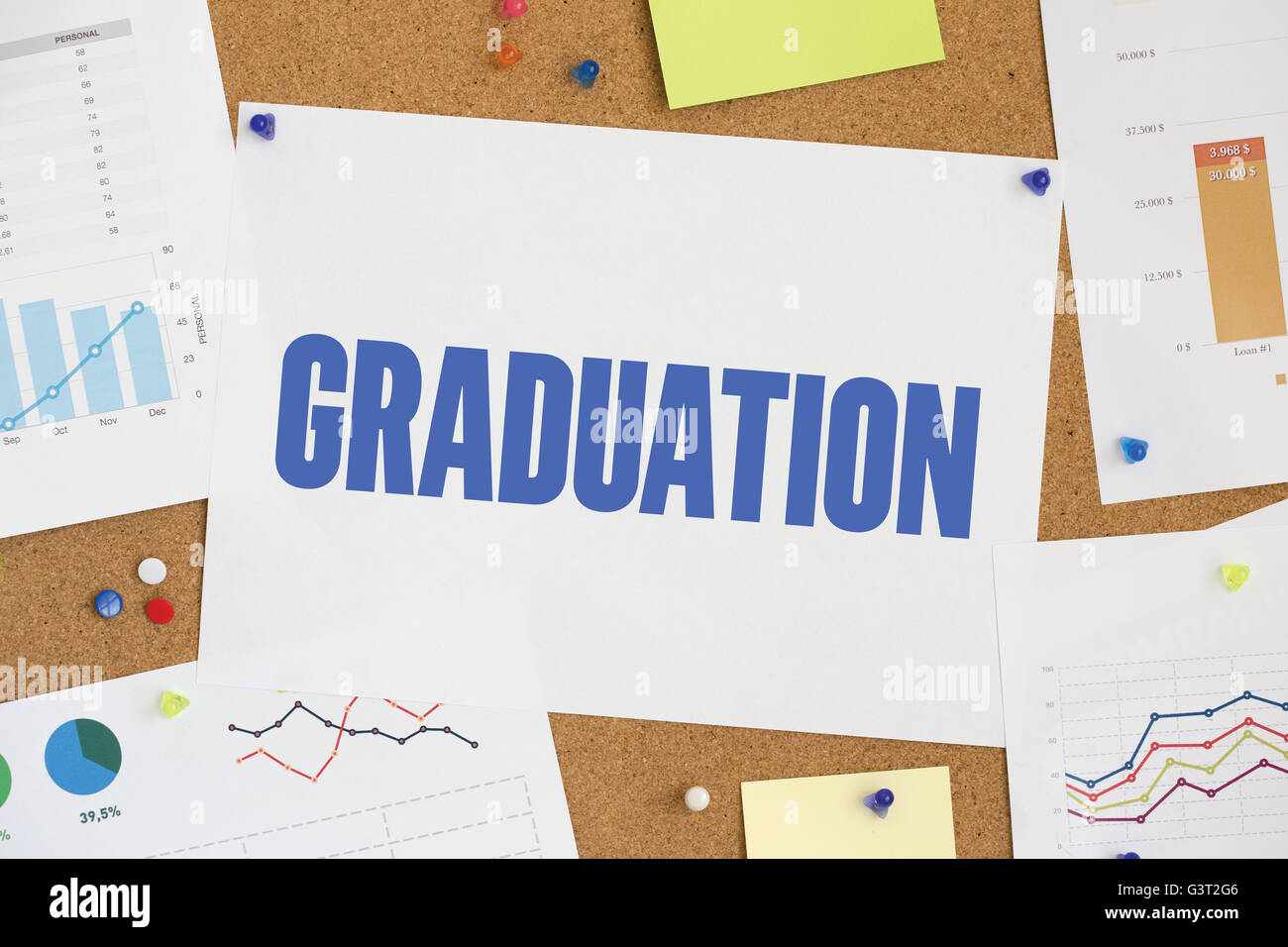 CHART BUSINESS GRAPH RESULT COMPANY GRADUATION CONCEPT Stock Photo - Alamy